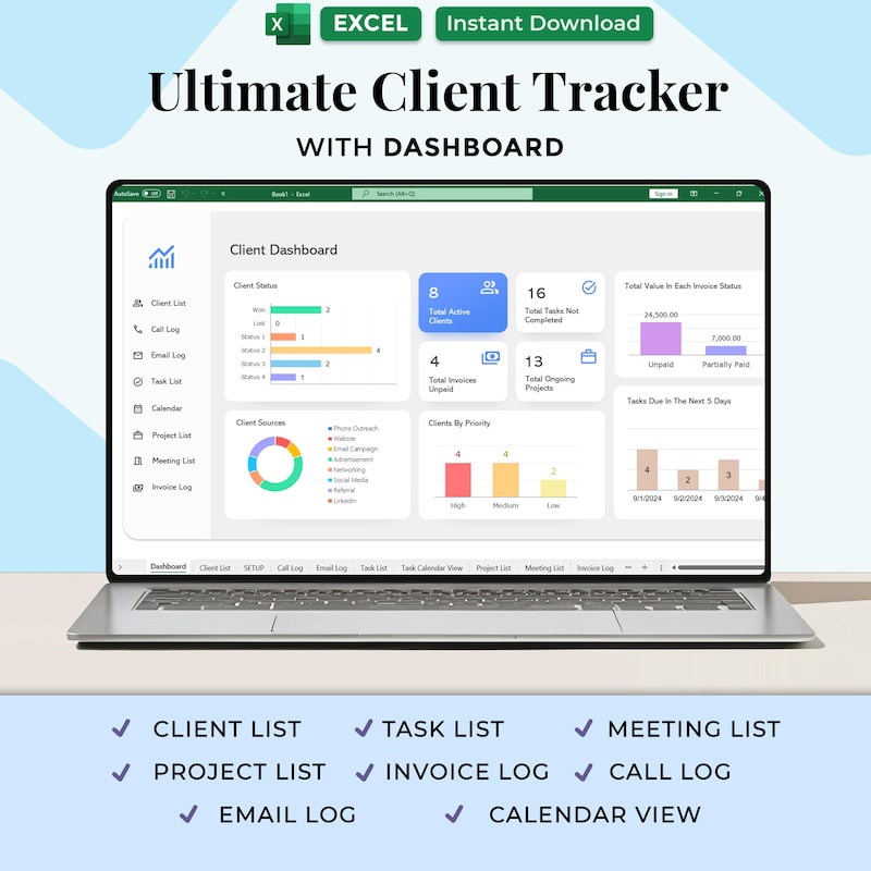 Excel Dashboard Customer - Etsy
