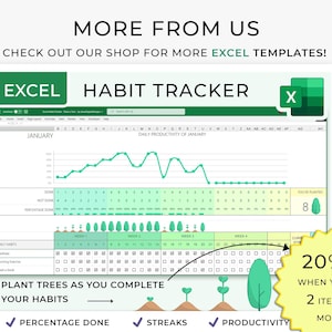 Excel to Do List Template, Excel Dashboard, Excel Planner Spreadsheet ...