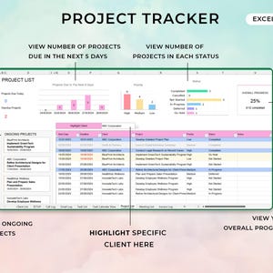 Excel Client Tracker, Small Business Template, CRM Dashboard, Excel ...