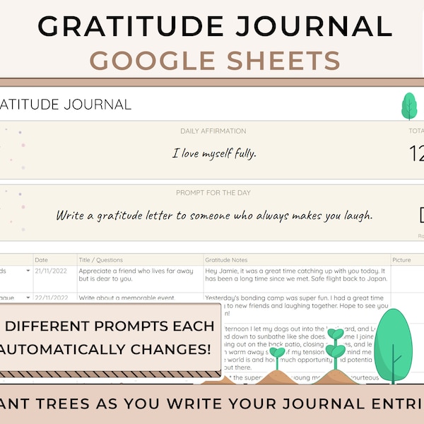 Gratitude Journal - Etsy