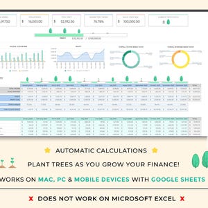 Income and Expense Tracker Google Sheets Spreadsheet, Personal ...