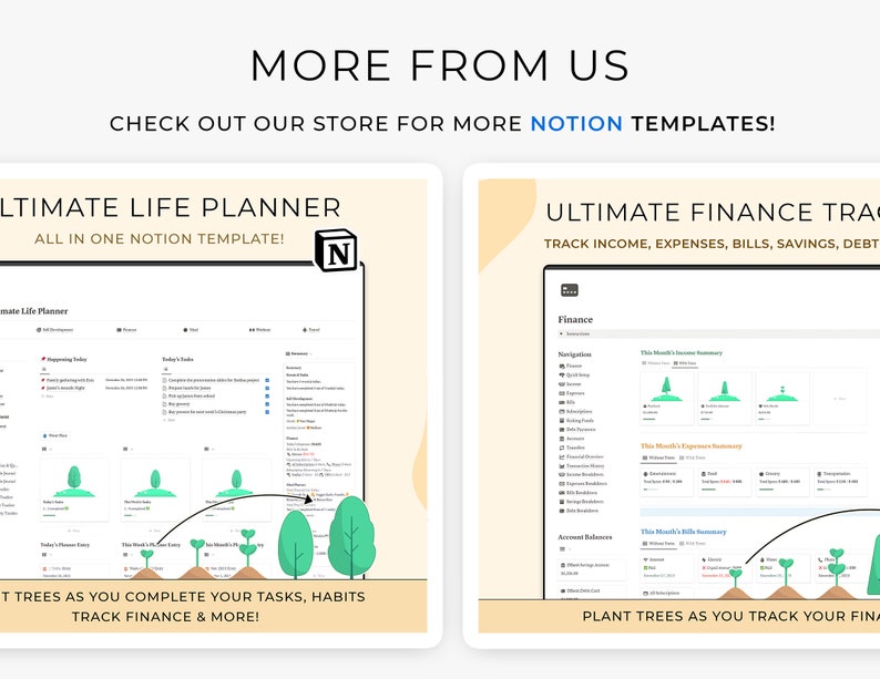 Notion Habit Tracker 2023 2024 Notion Template Aesthetic Notion