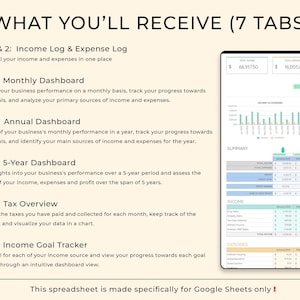 Income and Expense Tracker Google Sheets Spreadsheet, Personal ...
