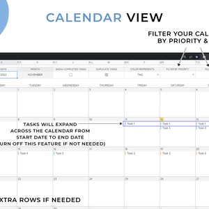 To Do List Template, Google Sheets Spreadsheet, Daily to Do, Digital ...