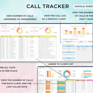 Client Communication Tracker, Google Sheets Call, Email, SMS Tracker ...