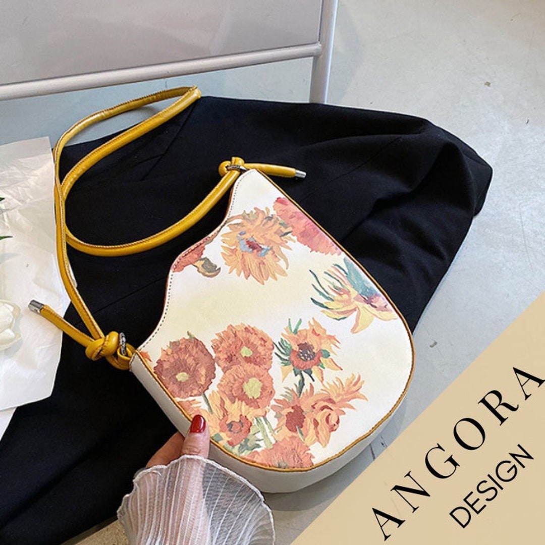 Oil Painting Bag, Cute Aesthetic Shoulder Bag, Chic Artistic Design ...