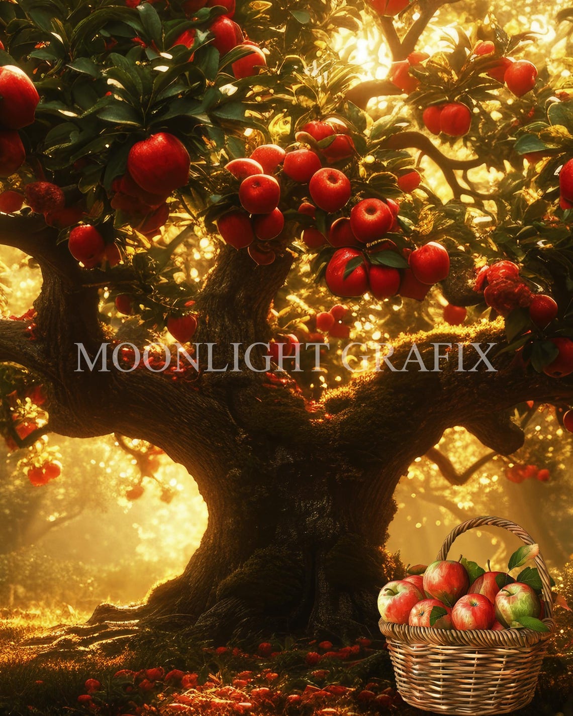 Apple Orchard Digital Backgrounds-backdrops Bundle - Etsy