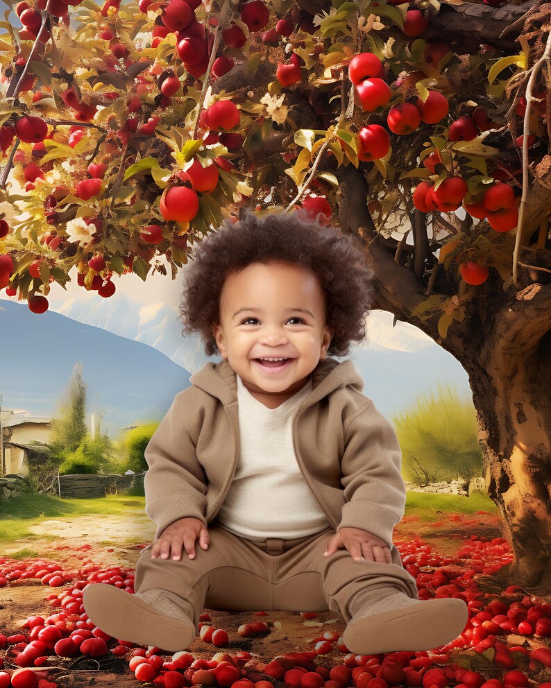 Apple Orchard Digital Backgrounds-backdrops Bundle - Etsy