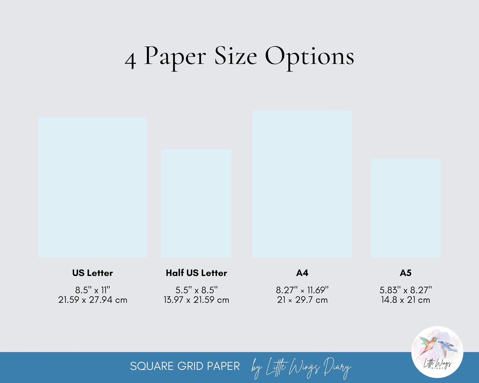 5mm Square Grid Paper: US Letter, A4, A5 Sizes (digital Download) - Etsy