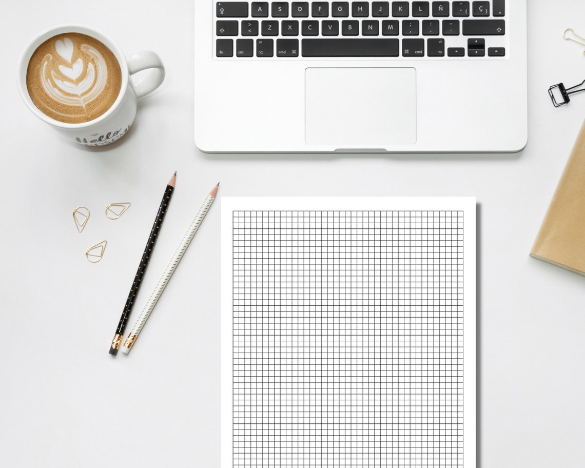 5mm Square Grid Paper: US Letter, A4, A5 Sizes (digital Download) - Etsy
