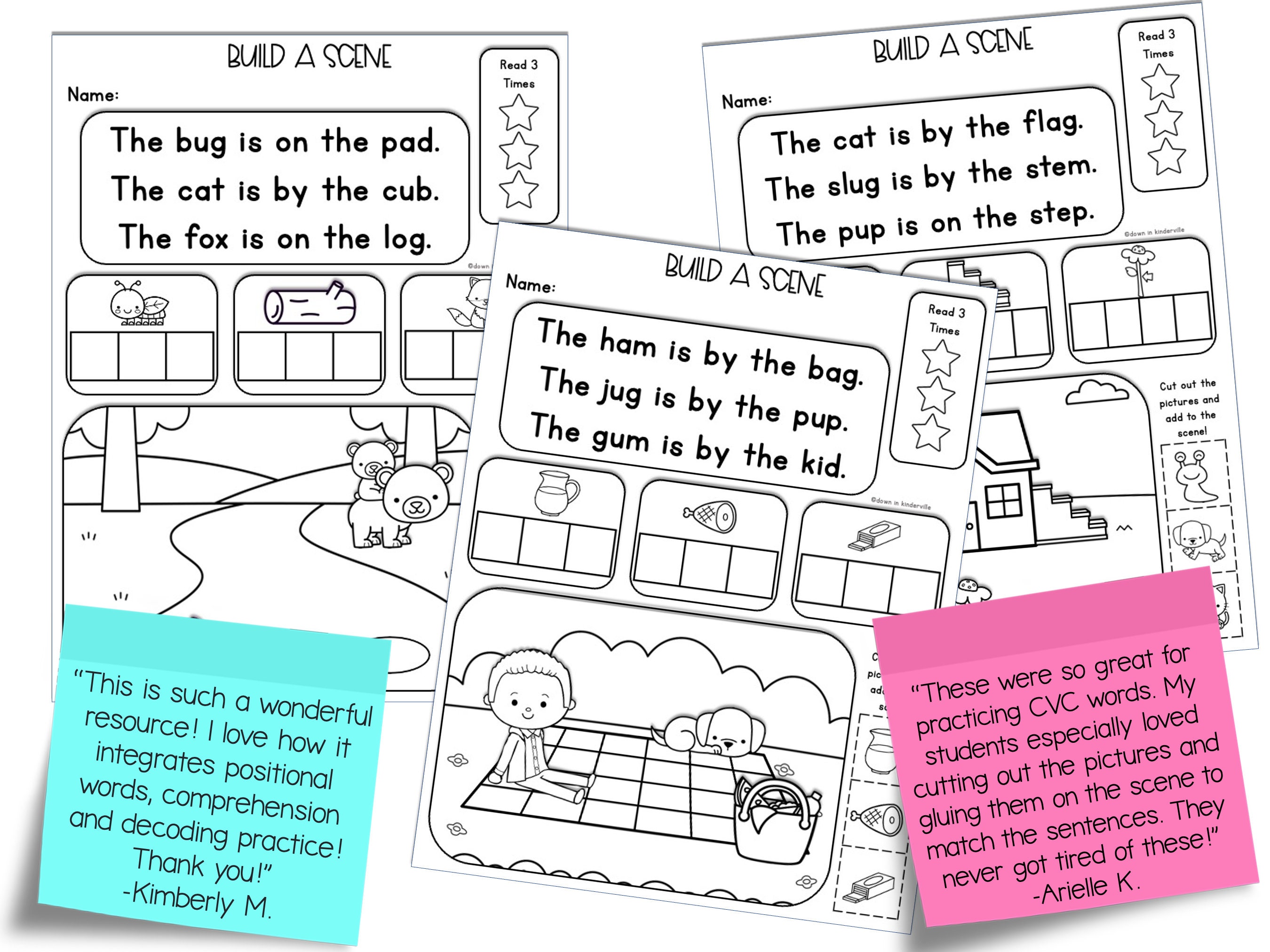 Kindergarten CVC Printable Worksheets, Reading Worksheet, Home Learning ...