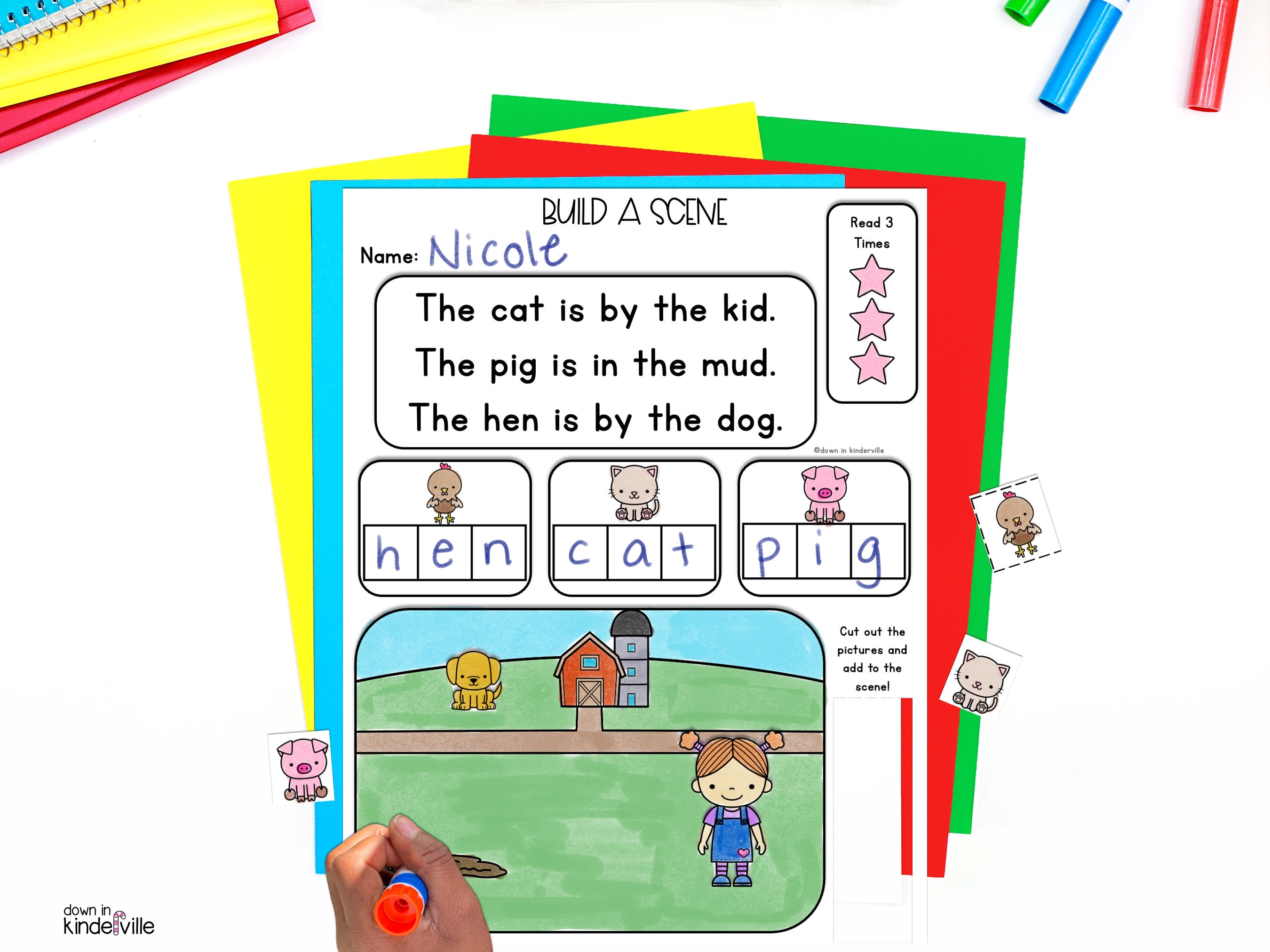 Kindergarten CVC Printable Worksheets, Reading Worksheet, Home Learning ...