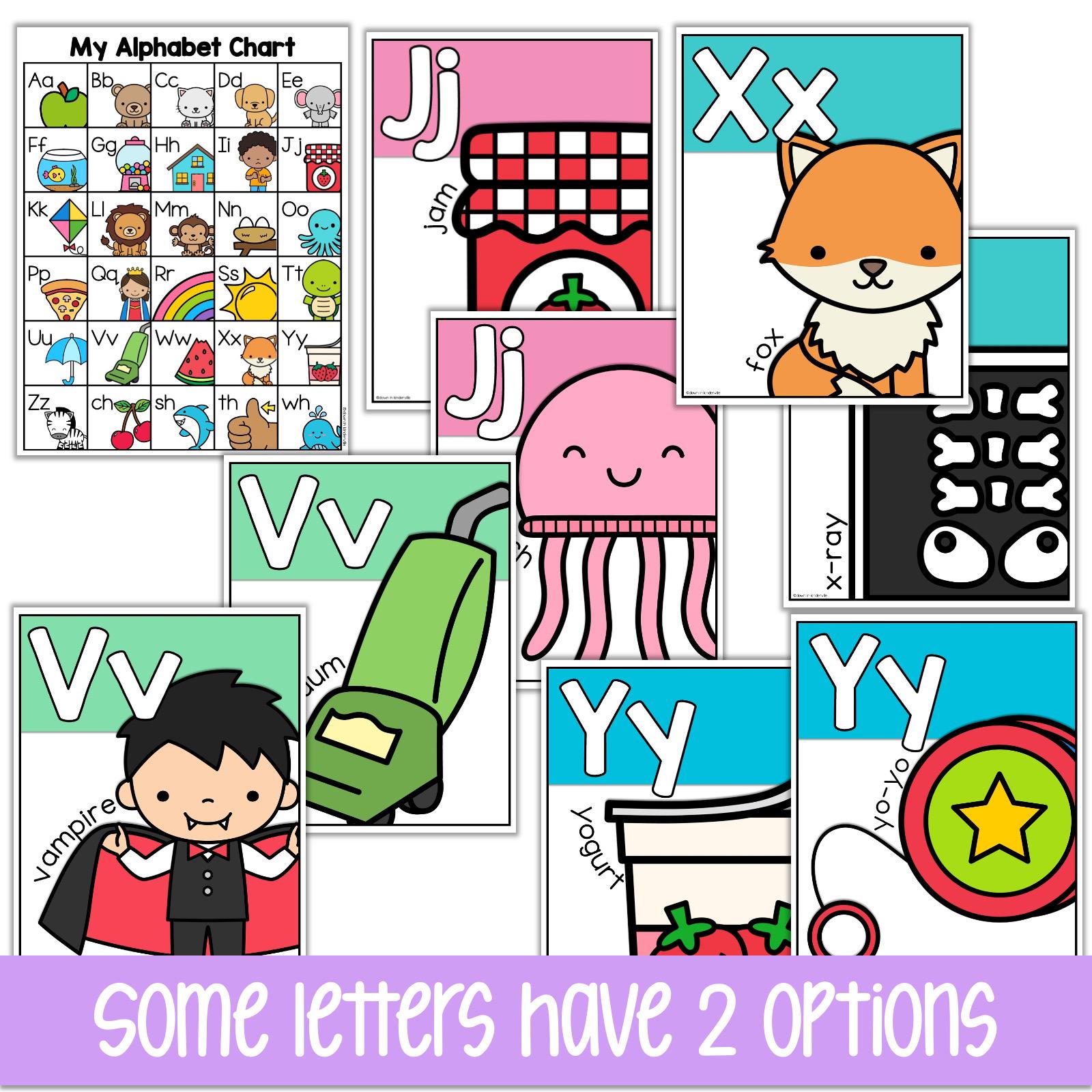Alphabet Posters - Alphabet Chart - Digraph Posters - Classroom Decor ...