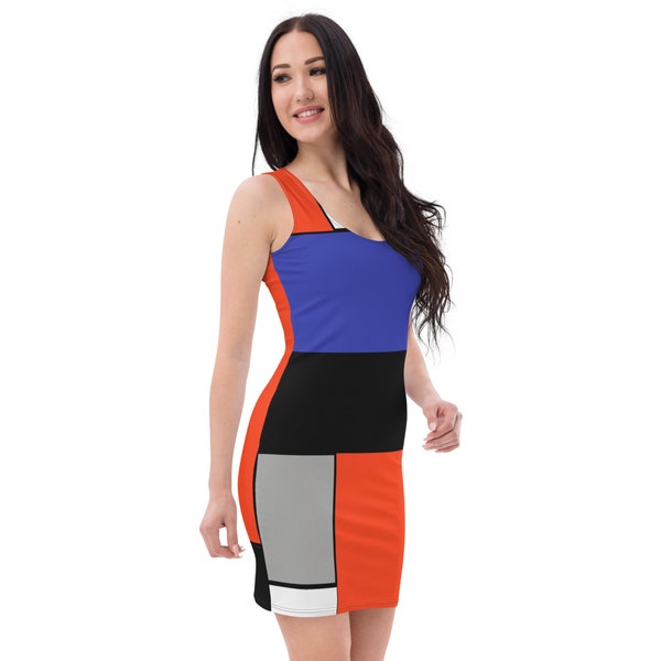 Mondrian Inspired Dress - Etsy