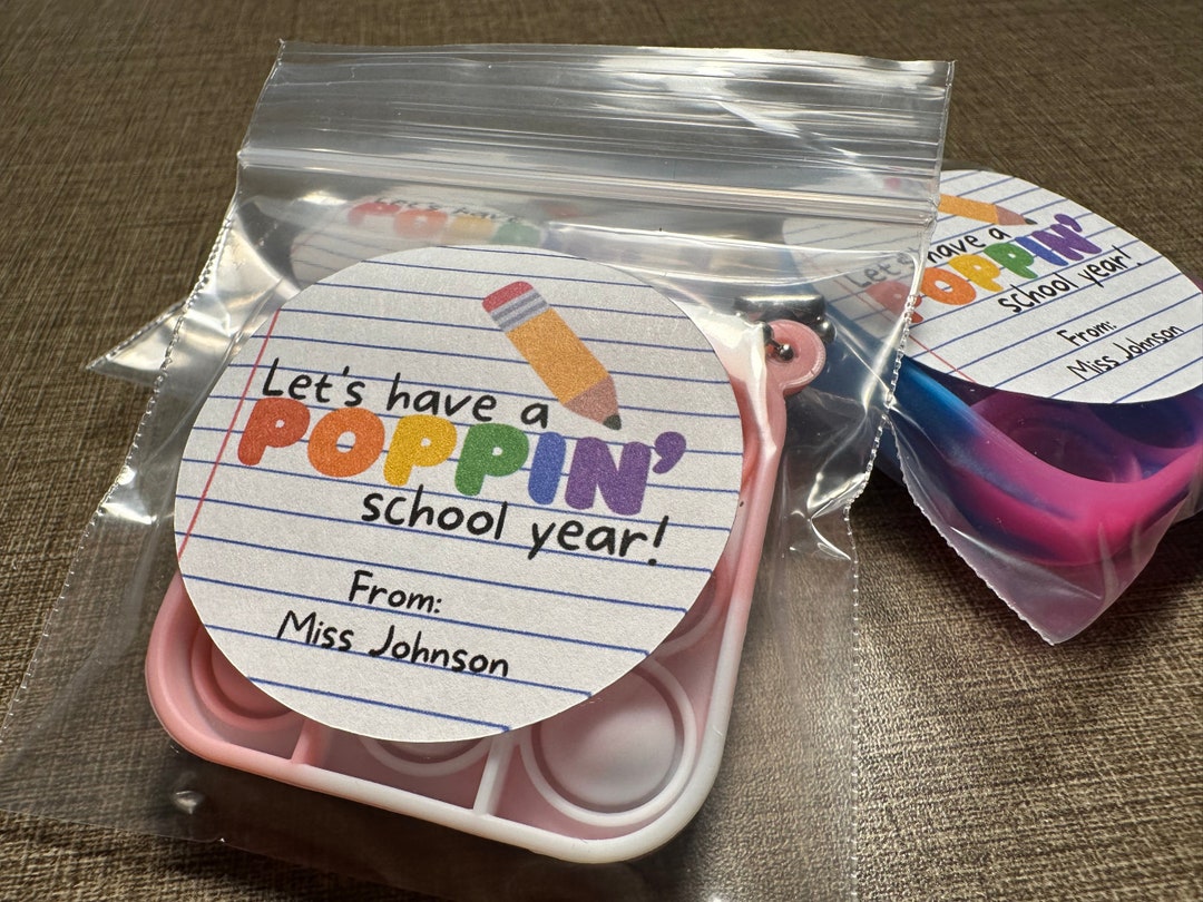 Back to School Popper Student Gift, Gift From Teacher, Fidget Toy Gift ...