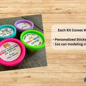 Kids Back to School Play Doh, Back to School Favors, Classmate Gift ...