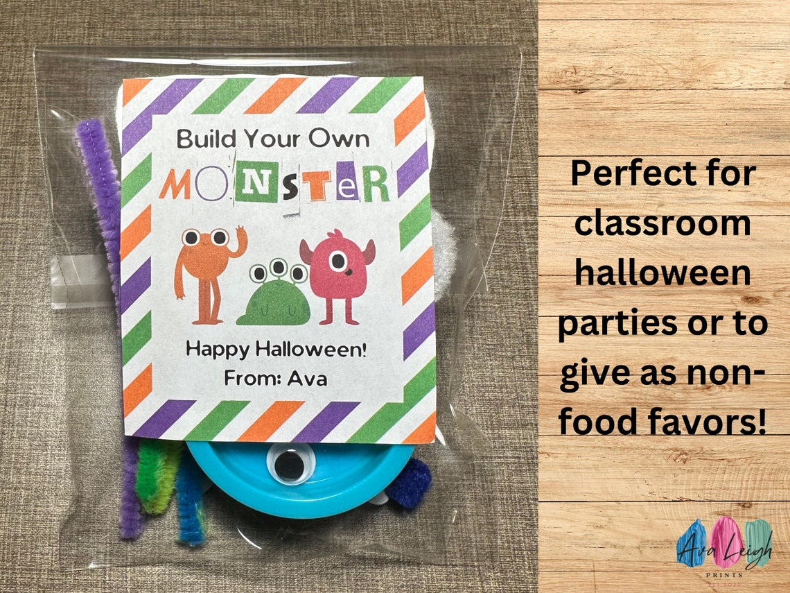 Build Your Own Monster Kits, Halloween Party Favors for Kids, Fidget ...