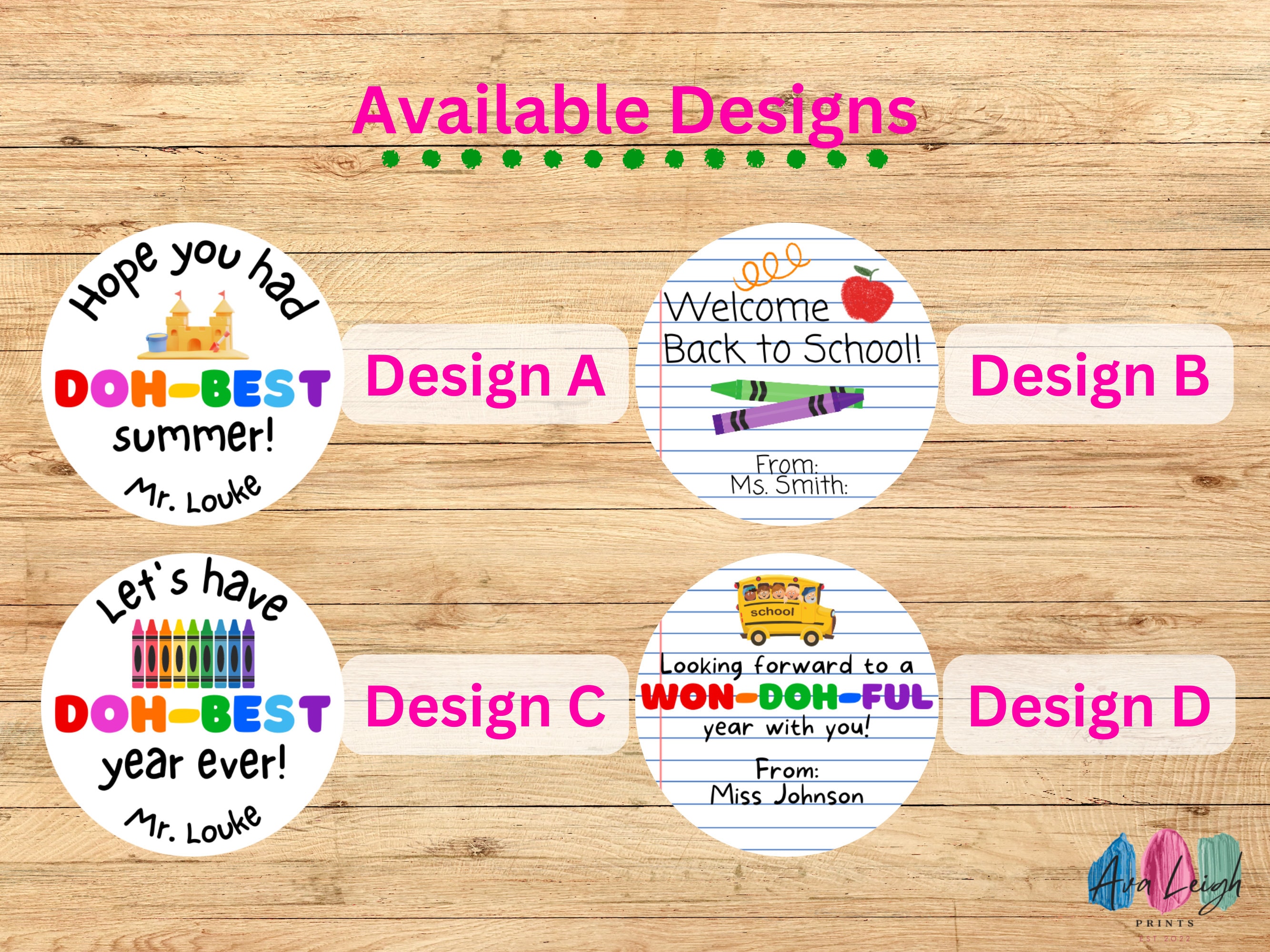 Kids Back to School Play Doh, Back to School Favors, Classmate Gift ...