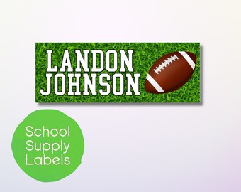 Soccer School Supply Labels, Personalized Name Labels, Waterproof ...