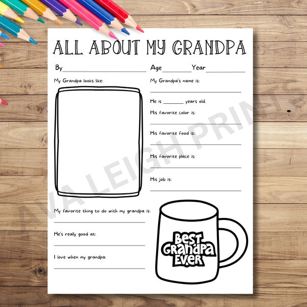 Fathers Day Grandpa - Etsy