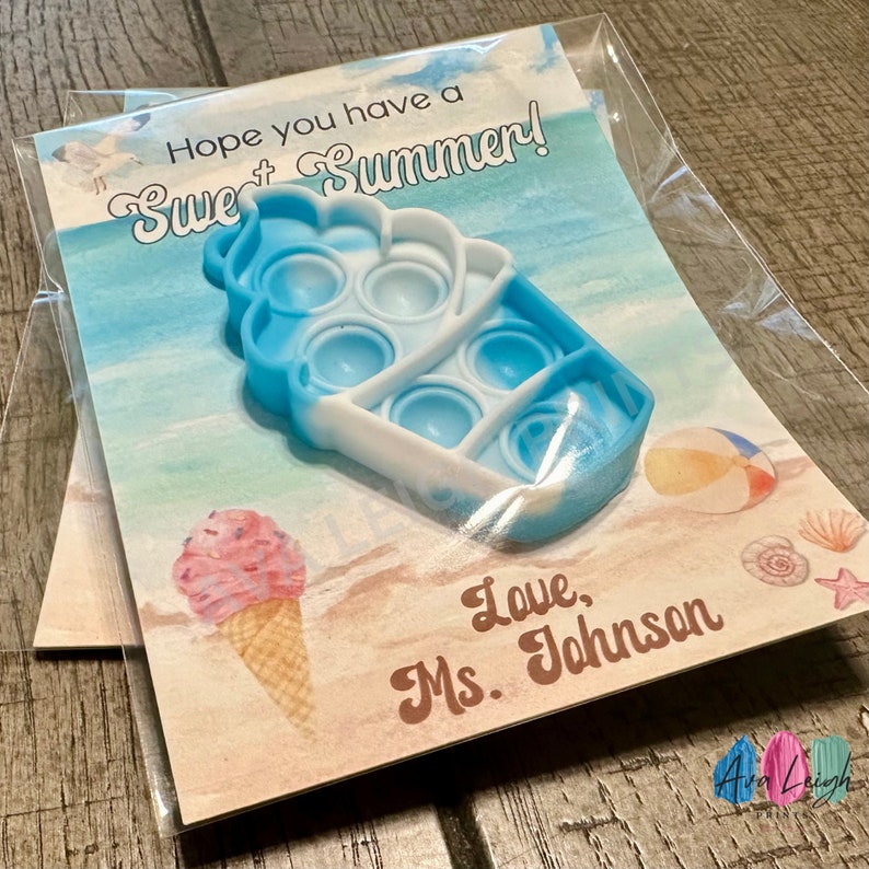 Summer Break Ice Cream Pop Toy Student Gift, Classroom Party Gift ...
