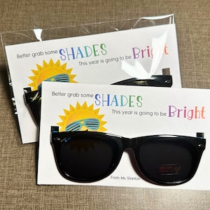 Kids Back to School Sunglasses Gift, Classroom Favors, Gift From ...