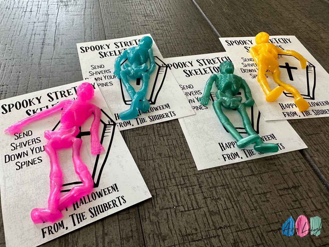 Halloween Skeleton Party Favor, Spooky Scary Skeleton Stretchy Skeleton ...