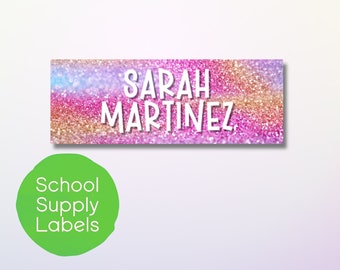 Basketball School Supply Labels, Personalized Name Labels, Waterproof ...