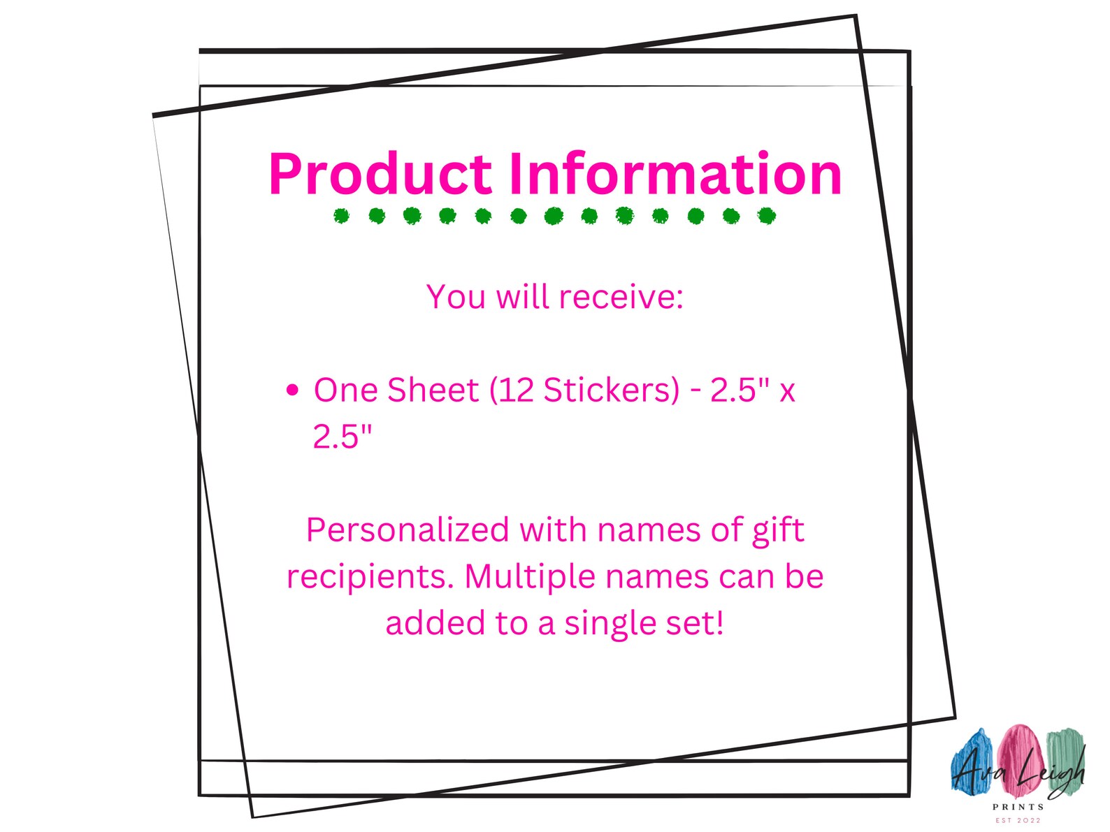 Christmas Gift Tags Sheet of 12 Sticker Tags, Perfect for Christmas ...