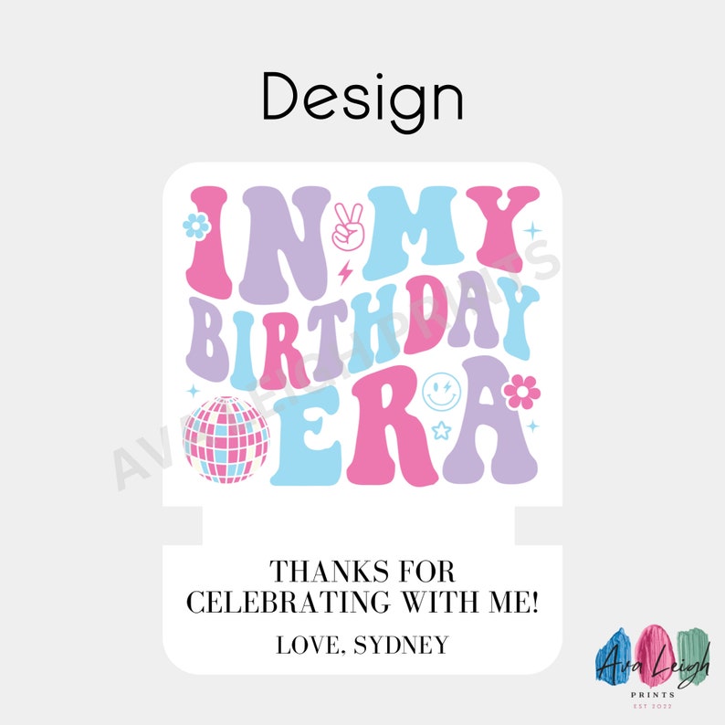 In My Birthday Era Friendship Bracelet Party Favor, Pop Star Teenage ...