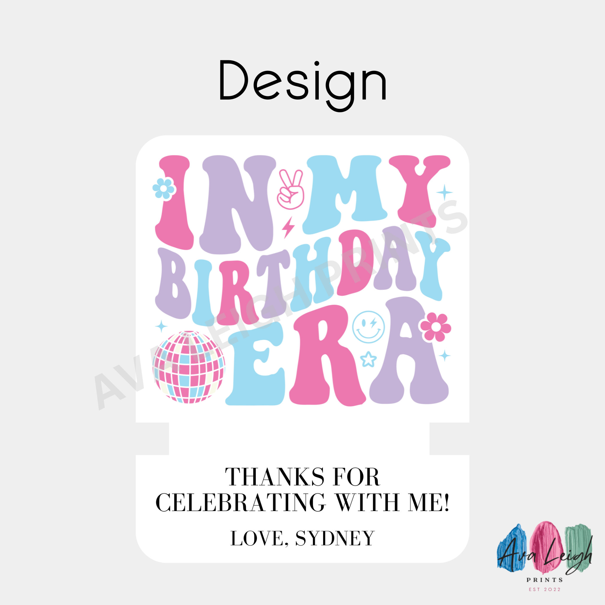 In My Birthday Era Friendship Bracelet Party Favor, Pop Star Teenage ...