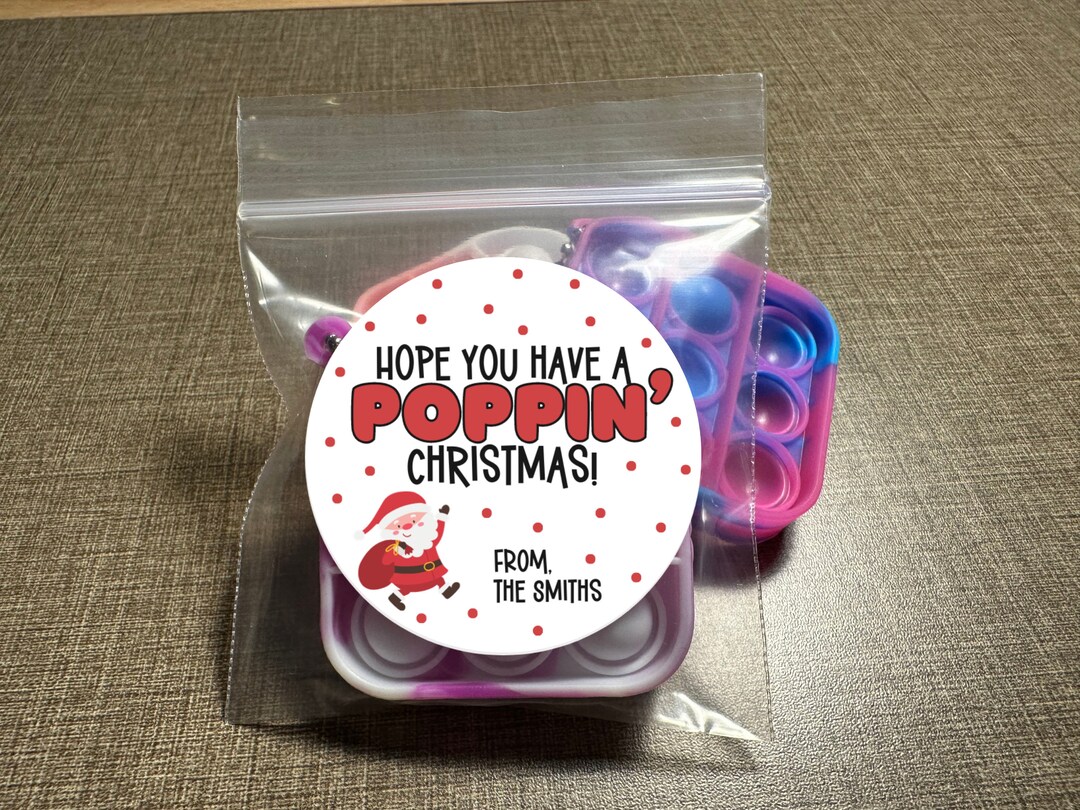 Christmas Popper Fidget Student Gift, Classroom Party Gift, Fidget Toy ...