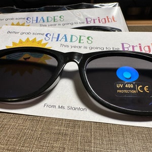Kids Back to School Sunglasses Gift, Classroom Favors, Gift From ...