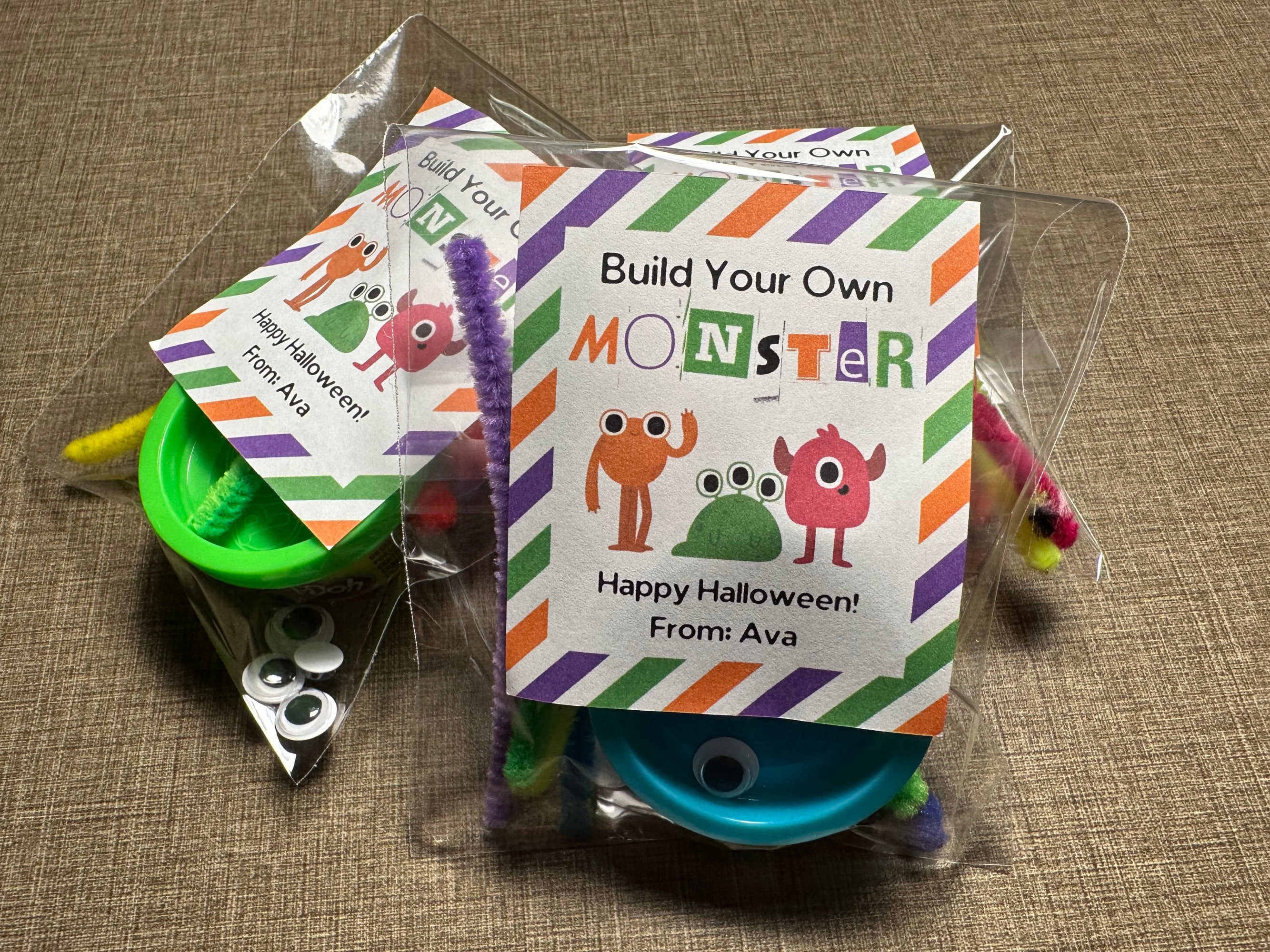 Build Your Own Monster Kits, Halloween Party Favors for Kids, Fidget ...