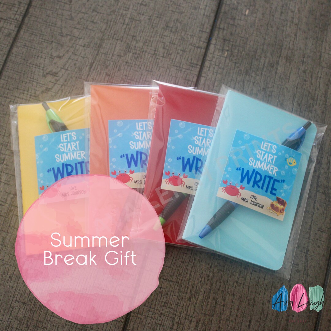 End of School Year Student Gift, Notebook and Pen Journal for Summer ...