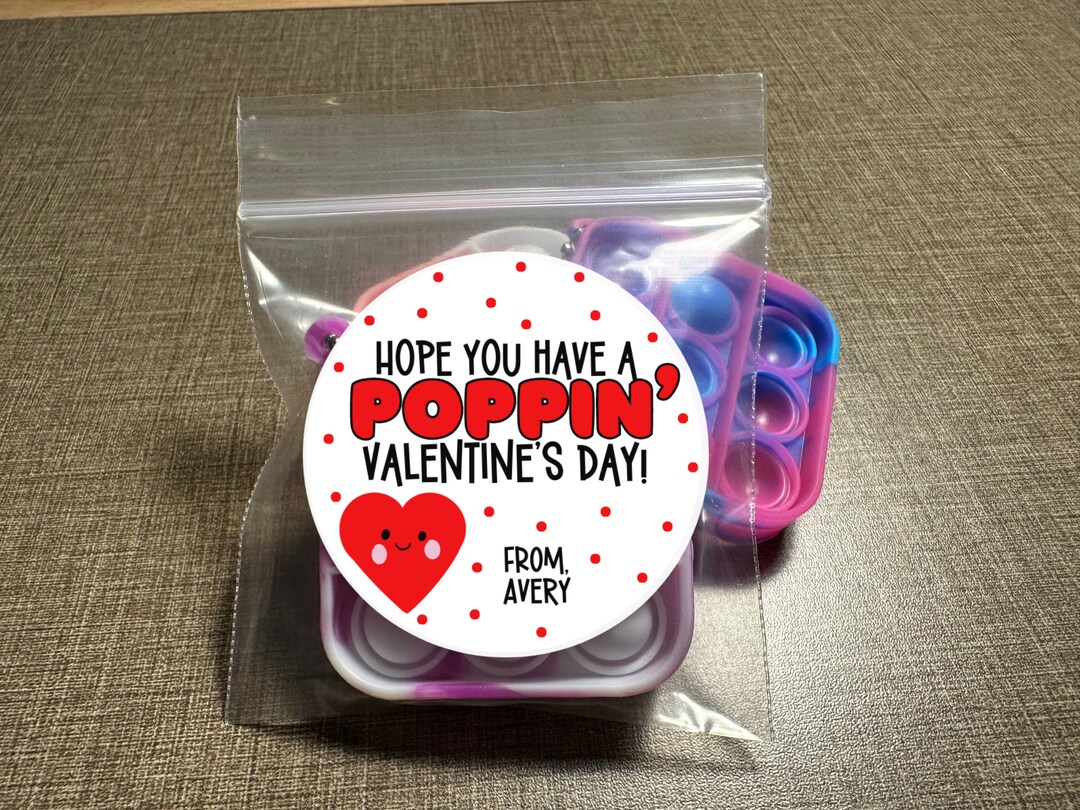 Valentine's Day Popper Fidget Toy Student Gift, Classroom Gift, Fidget ...