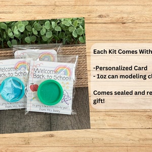 Custom Back to School Personalized Play Dough Gift, First Day of School ...