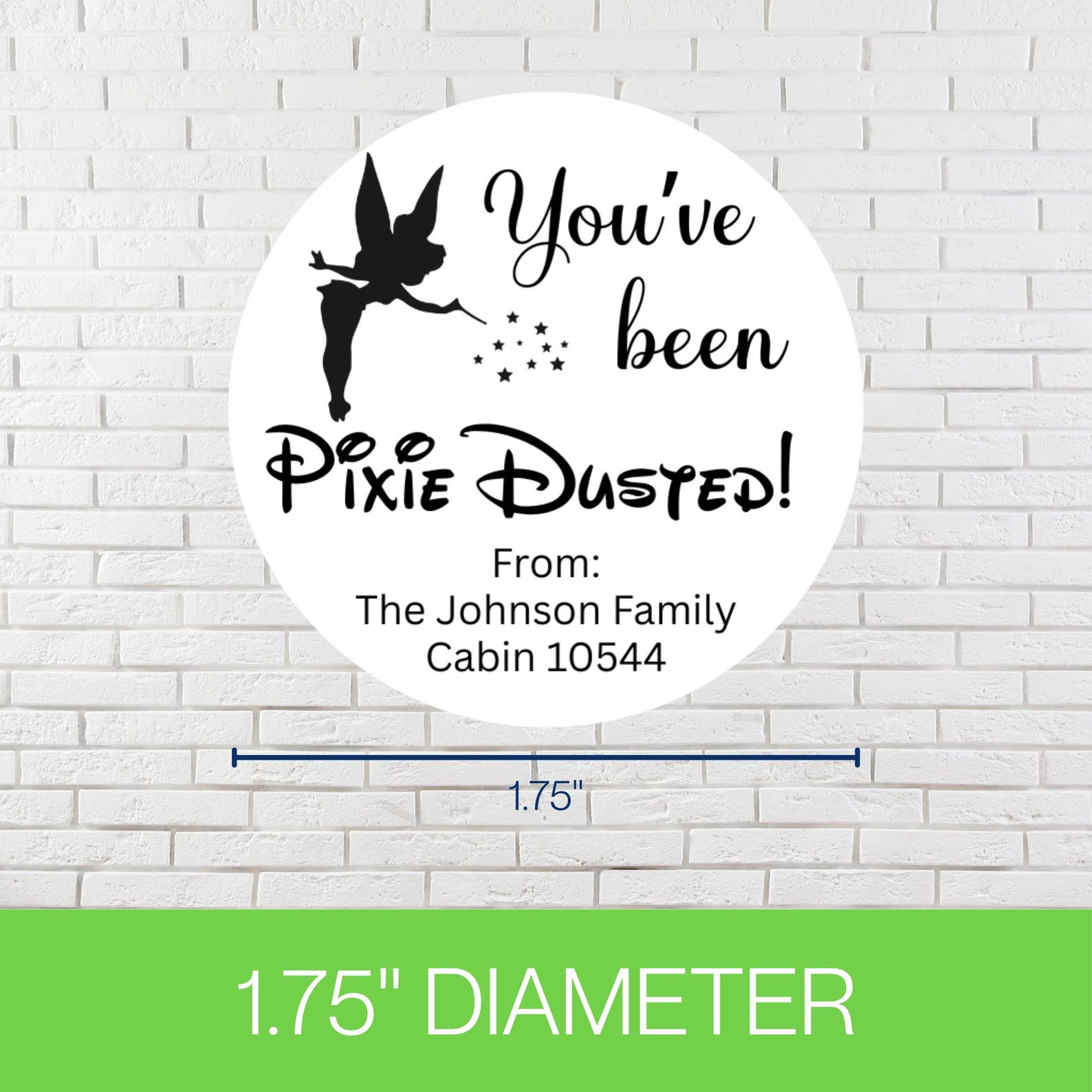You've Been Pixie Dusted Sticker, Label for Cruise Gift, Fairy Magic ...