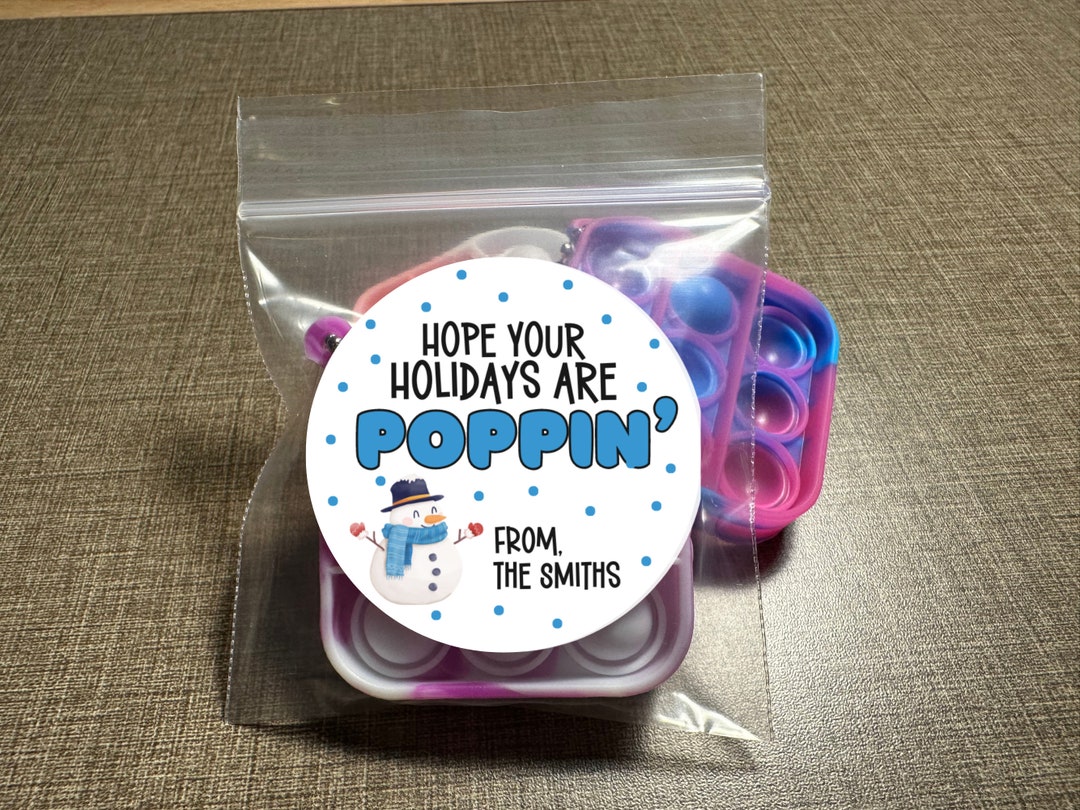 Holiday Popper Fidget Student Gift, Classroom Party Gift, Fidget Toy ...