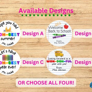 Back to School Mini Playdoh Can Labels, Stickers for Back to School ...