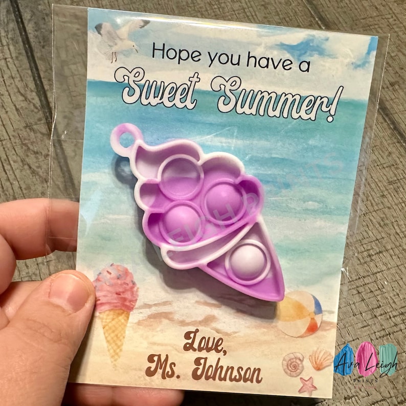 Summer Break Ice Cream Pop Toy Student Gift, Classroom Party Gift ...