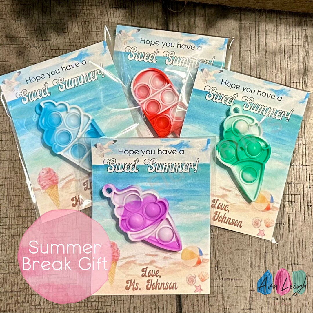 Summer Break Ice Cream Pop Toy Student Gift, Classroom Party Gift ...