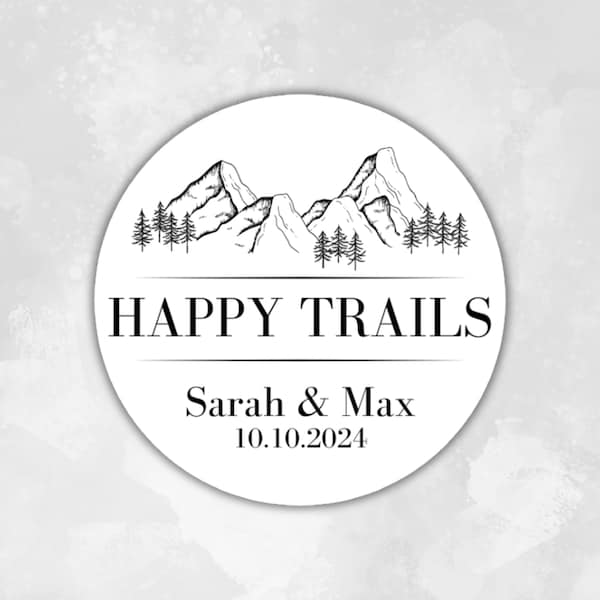 Happy Trails Sticker - Etsy
