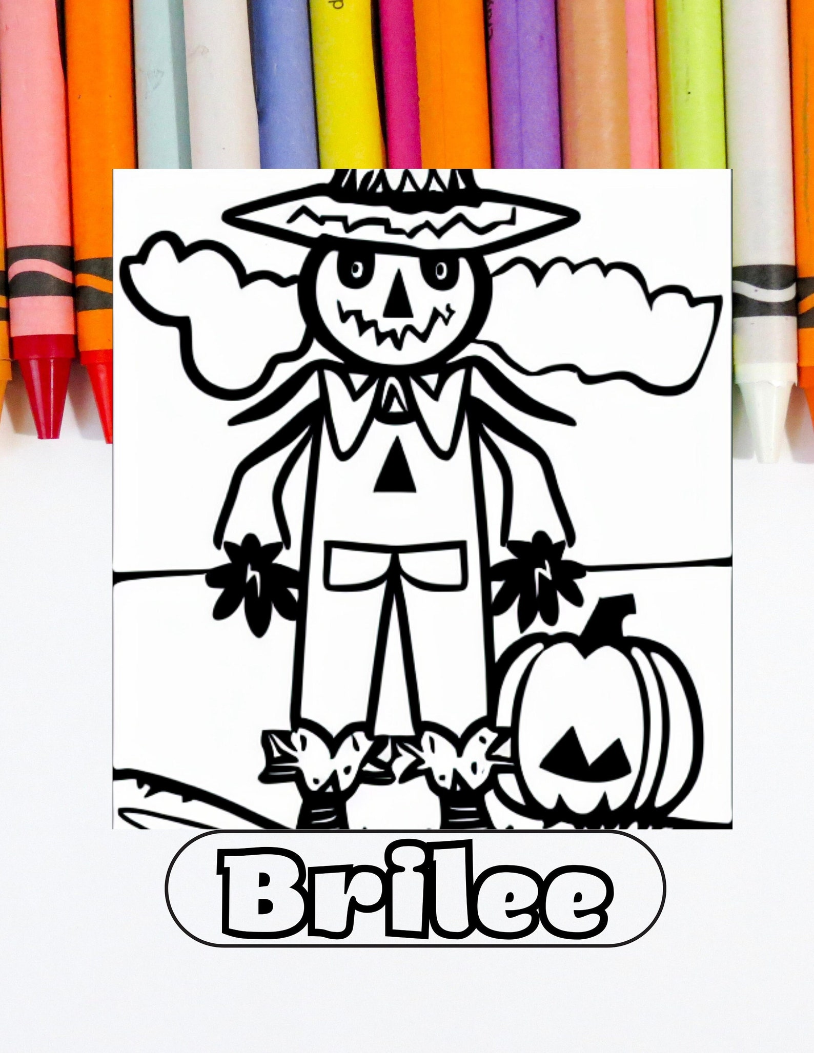 Scarecrow Coloring Page, Coloring Pages, Coloring Pages for Kids ...
