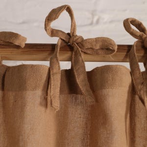 Gauze Linen Camel Curtains Bohemian Drapery Door Window Valance 11 ...