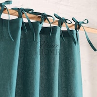 Burgundy Wispy Window Curtains Boho Chic Abstract Botanical Drapes ...