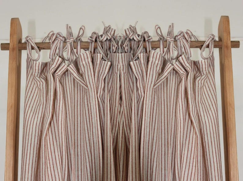 Vertical Line Curtains and Drapes Stripe Gauze Linen, Decorate Your ...