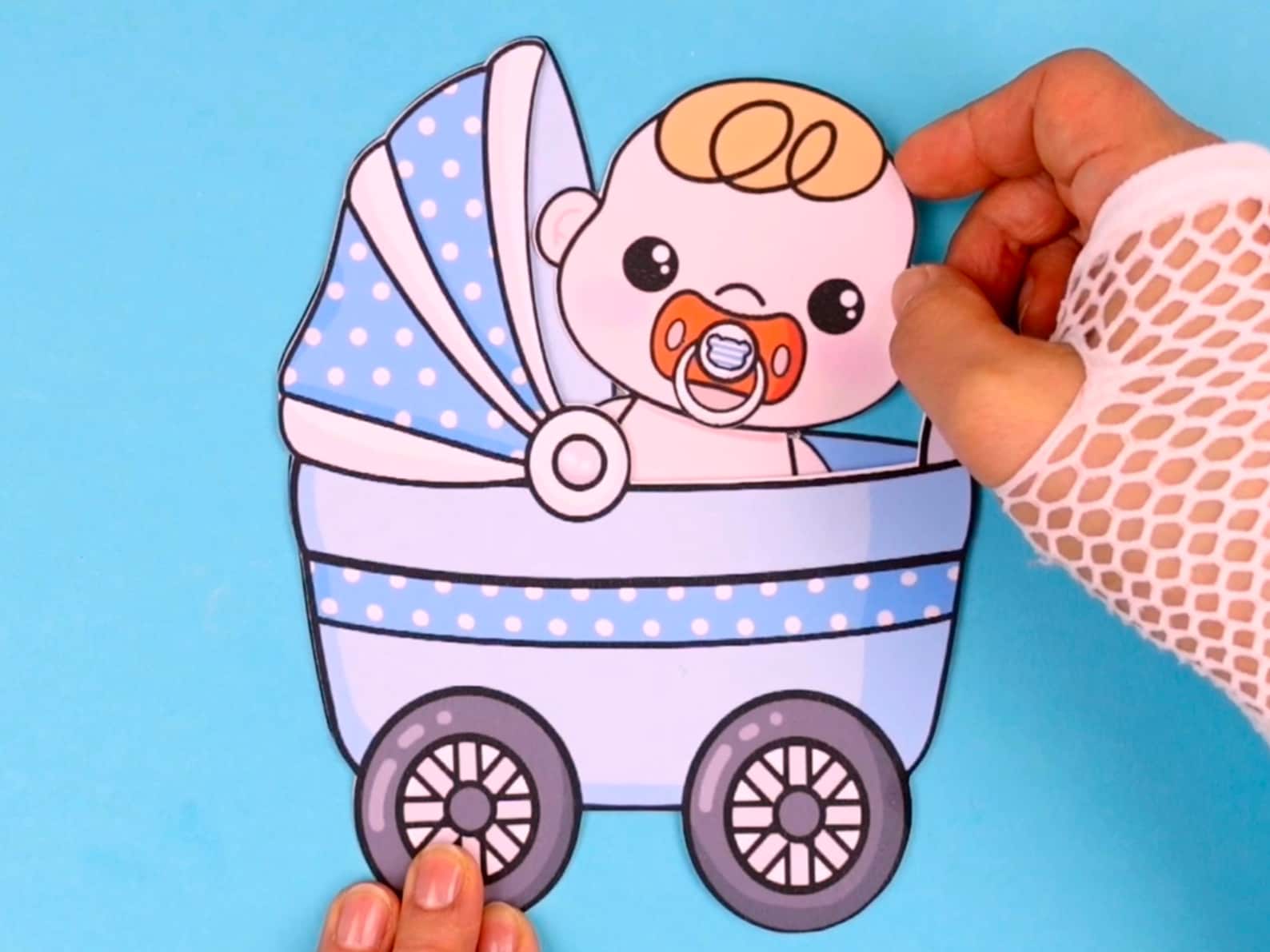 Blue Baby Paper Doll Care Dollhouse Activity Book for Kids - Etsy