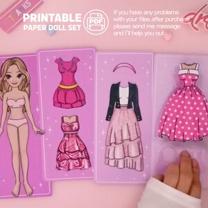 Printable Paper Doll Dress-up Set With Clothes & Pouch (PDF) - Etsy