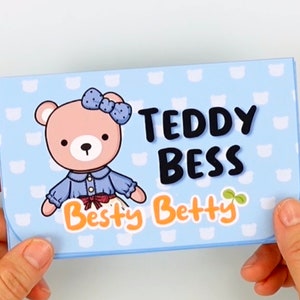 Printable Teddy Paper Doll and Dollhouse: DIY Kids Activity Book (PDF ...